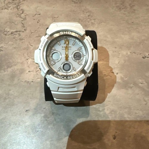 CASIO G-SHOCK AWG-M100SBW-7AJF White Resin Solar Digital Analog Watch ...
