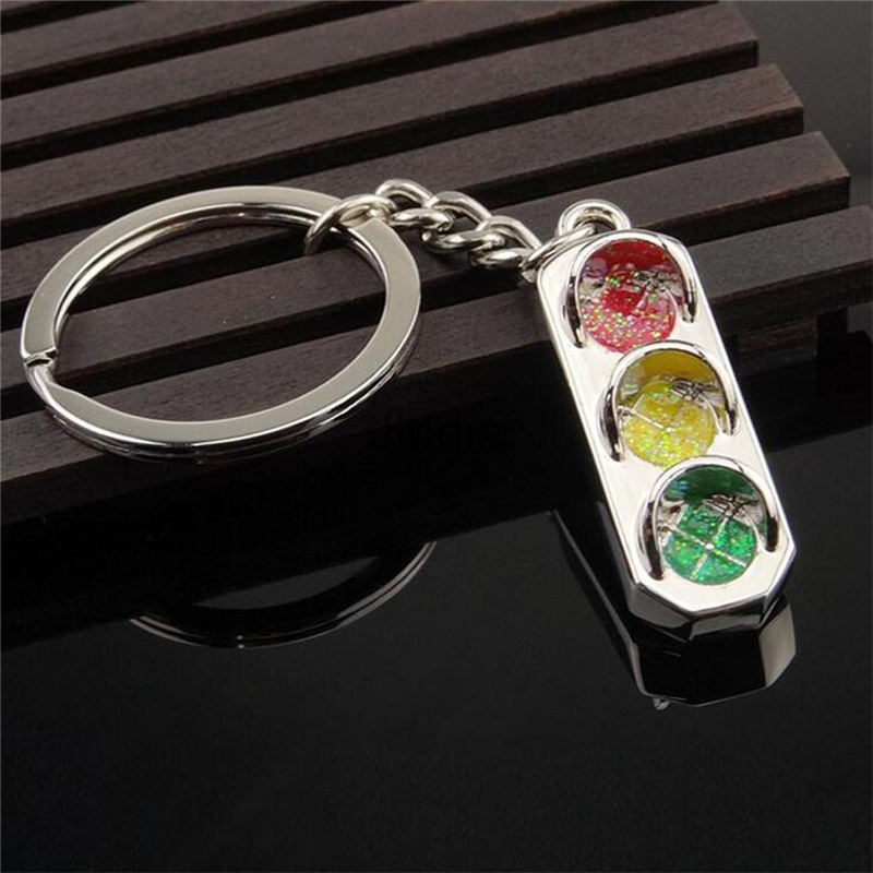 Fashion Mini 3D Traffic Light Car Key Ring Chain Keyfob Keychain ...