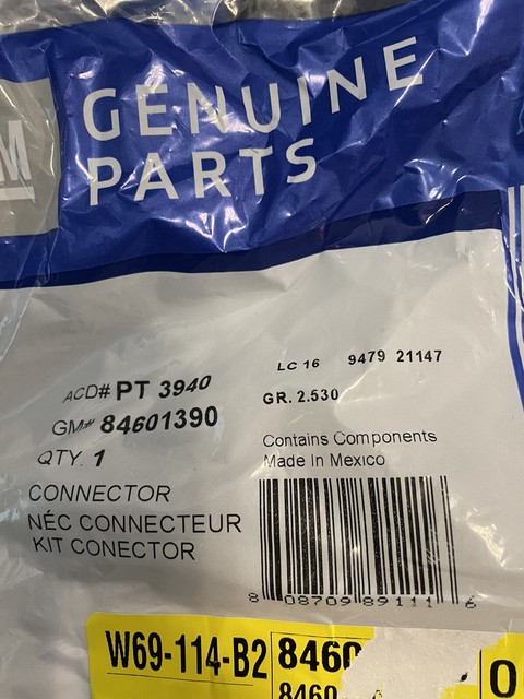 Genuine GM OEM Connector Kit 84601390 for sale online | eBay