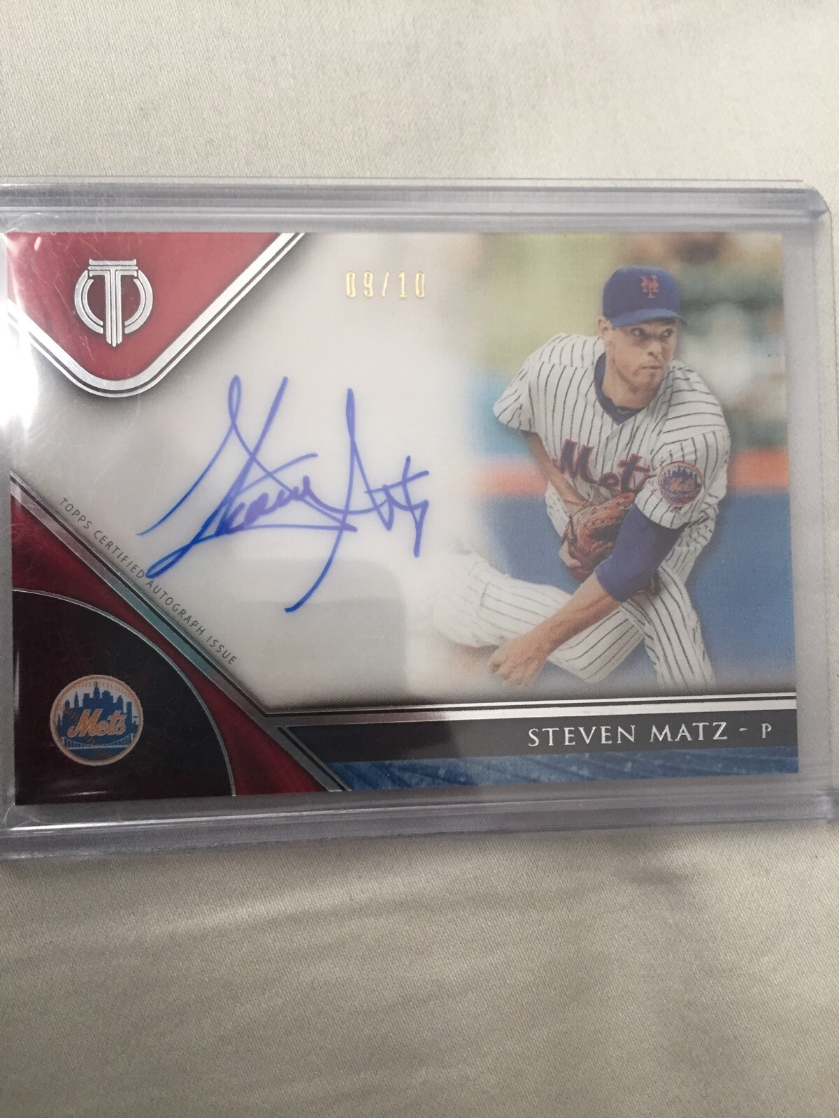 2017 Topps Tribute Steven Matz Auto Autograph Red /10 | eBay