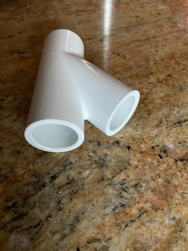 3/4" 3/4 INCH PVC Y FITTING SCHEDULE 40 WYE | eBay