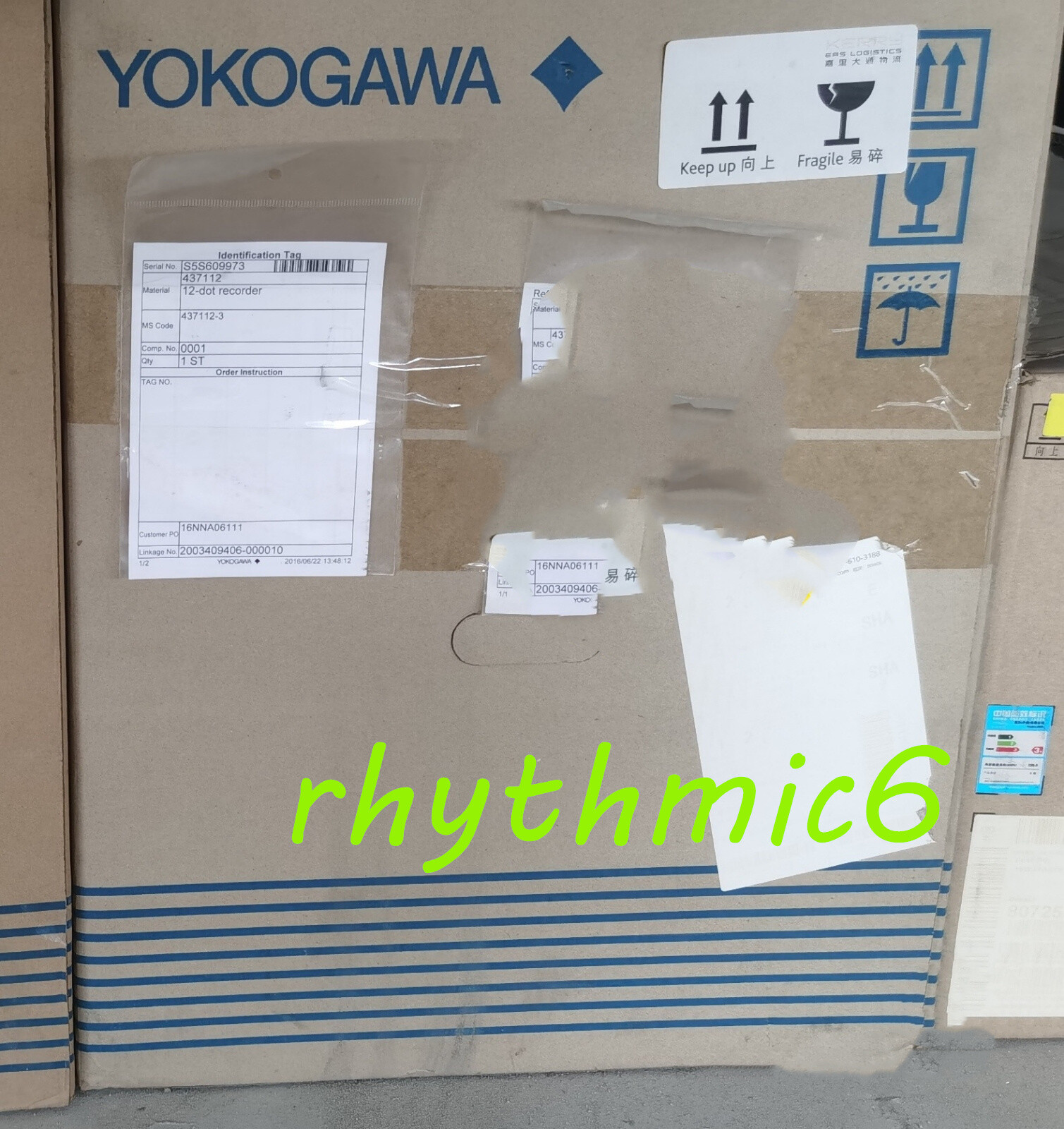Brand New paper recorder Yokogawa 437112-3 Chart Recorder Calibrated ...