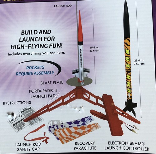 Estes Tandem-X Easy-to-Assemble Flying Model Rockets And Launch Set ...