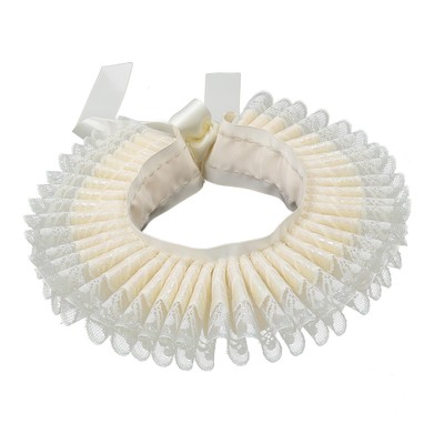 Elizabethan Ruff Collar Victorian Glitter Ruff Collar Renaissance Neck ...