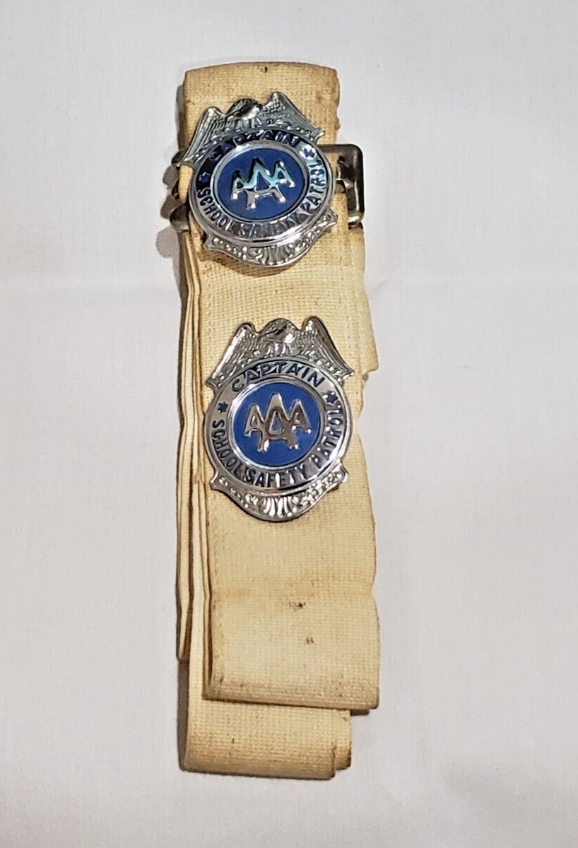 Safety Patrol Badges 1963 Aaa School Safety Patrol Badge Captain FOR