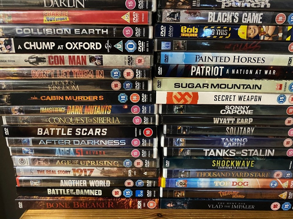 100 Mixed Used & New DVDs Job Lot 100,000+ in Stock **FREE UK DELIVERY ...