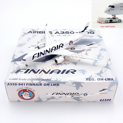 1:400 Panda Models Finnair A350-900 OH-LWA Aircraft Model+Free Tractor ...