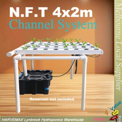 68 Site Hydroponic 2M NFT Channel System Garden Vegetable DIY Grow ...