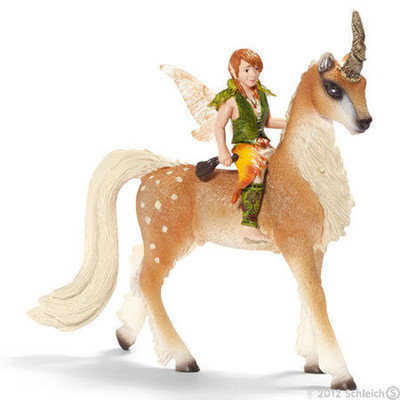 SCHLEICH Bayala 70461 Magical Male Elf on Forest Unicorn Sun Model ...