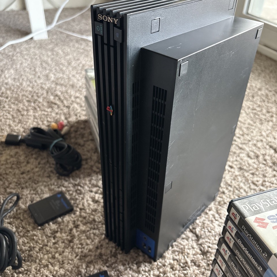 Sony PlayStation 2 Fat PS2 Console Bundle 20 Games 2 Controllers Tested ...