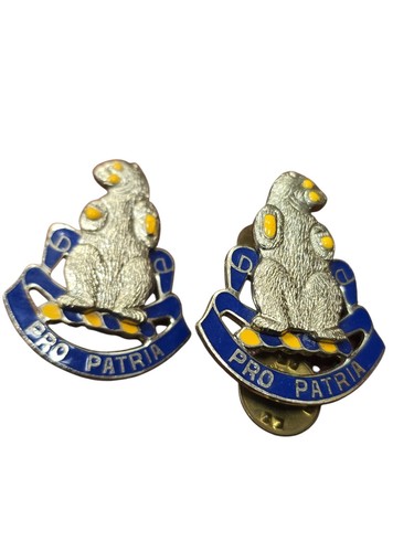Pair 31st Infantry US Army Unit Crest Pro Patria | eBay