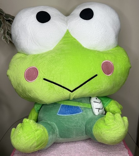 Jumbo Sanrio Keroppi Plush Frog 18” Hello Kitty Frog Brand New No Tags ...
