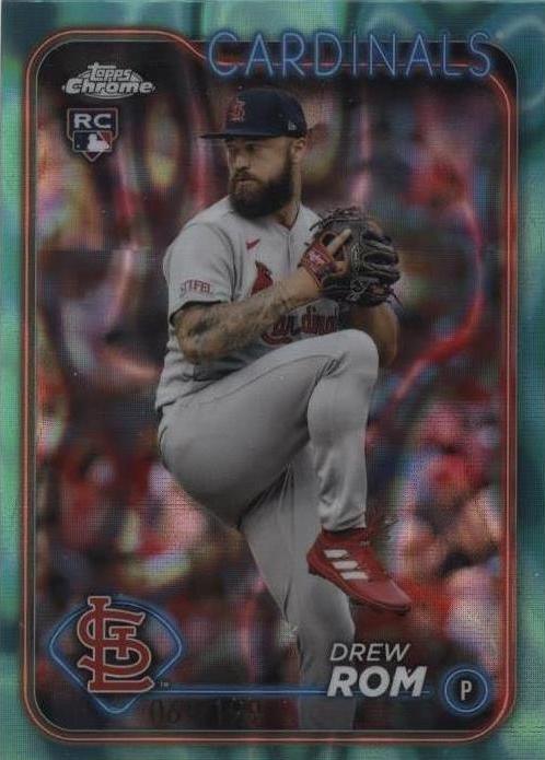 2024 Topps Chrome - Drew Rom #195 Aqua Lava Refractor /199 (RC) for ...