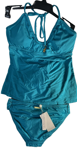 NWT Trina Turk Women’s Two Piece Turquoise Swimsuit Bathing Msrp $150 ...