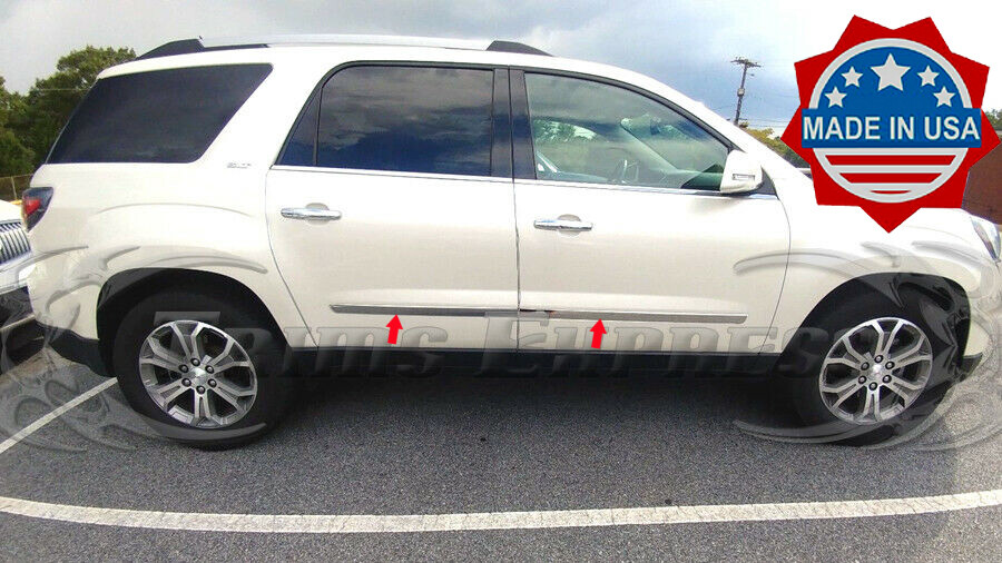 2007-2016 GMC Acadia/2009-2017 Traverse 4Pc Body Side Molding Trim ...
