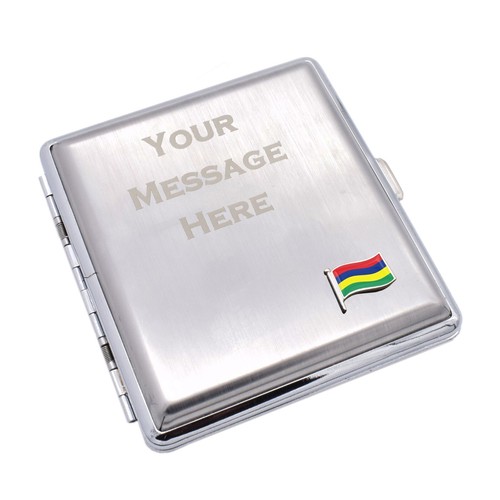 Mauritius Flag Personalised Engraved Metal King Size Cigarette Case | eBay