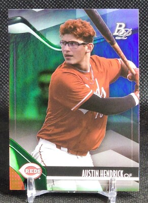 Austin Hendrick 2021 Bowman Platinum Top Prospect SSP Image Variation ...