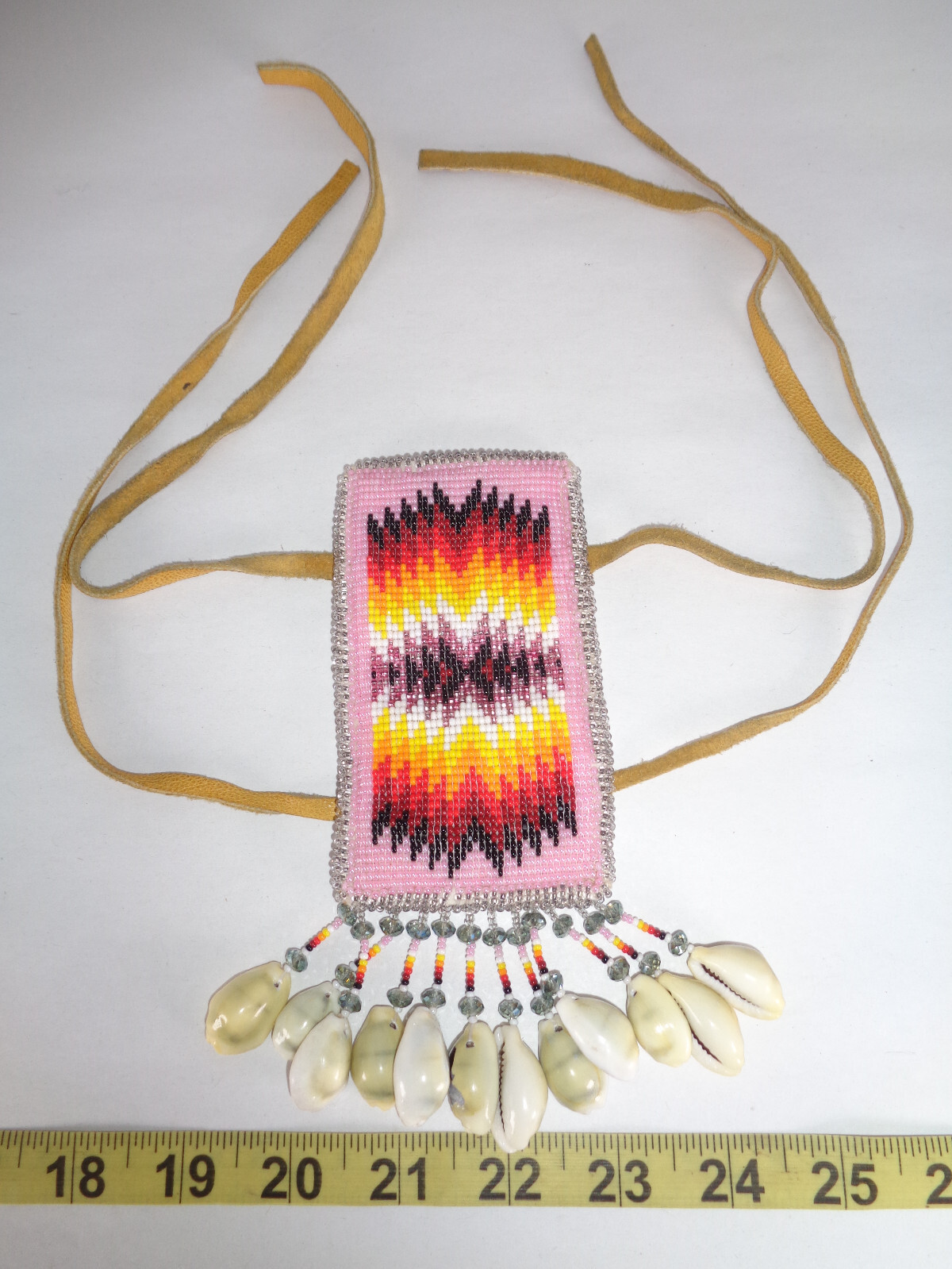 Indian Seed Bead with Shells Artwork Arm Band Armband… - Gem