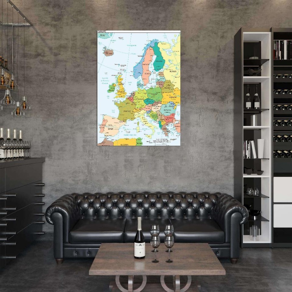 62700 Map of Europe Wall Decor Print Poster | eBay