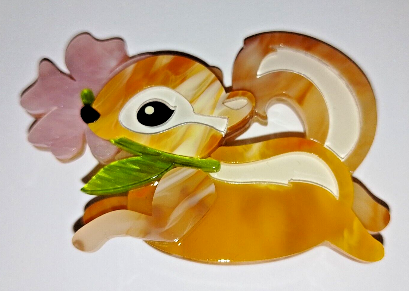 Erstwilder Chocolate the Chipmunk with Flower Animal Squirrel Brooch | eBay