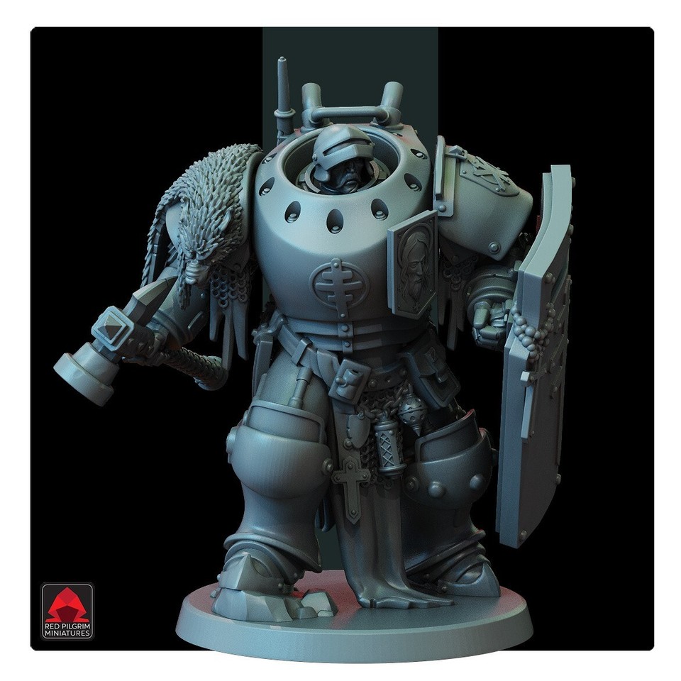 Red Pilgrim - Lieutenant in Machine Armor - Compatible w/ Grimdark ...