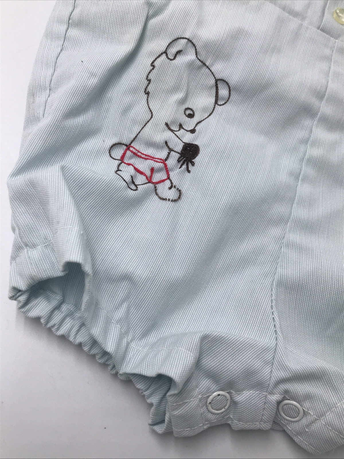 Vintage Danny Dare Toddler's Bear Blue Button Close O… - Gem