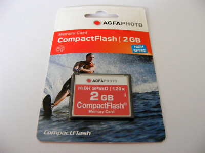 2 GB Compact Flash Card 120x HIGH SPEED ( 2GB CF Karte ) AGFAPHOTO Neu ...