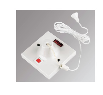 50 Amp Shower Pull Cord Ceiling Switch Dp With Neon Shower/Bathroom ...