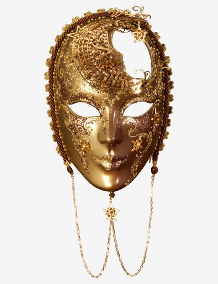 Venetian Mask Luna Made In Venice, Italy! | eBay