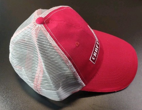 Craftsman ACE Hat Cap Red White Trucker Mesh Back Snap Back Baseball ...