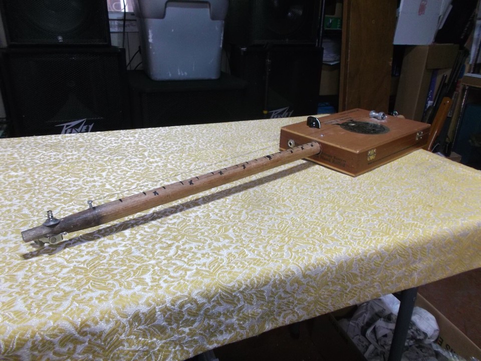 Folk Instrument Cigar Box Guitar One String Untested | eBay