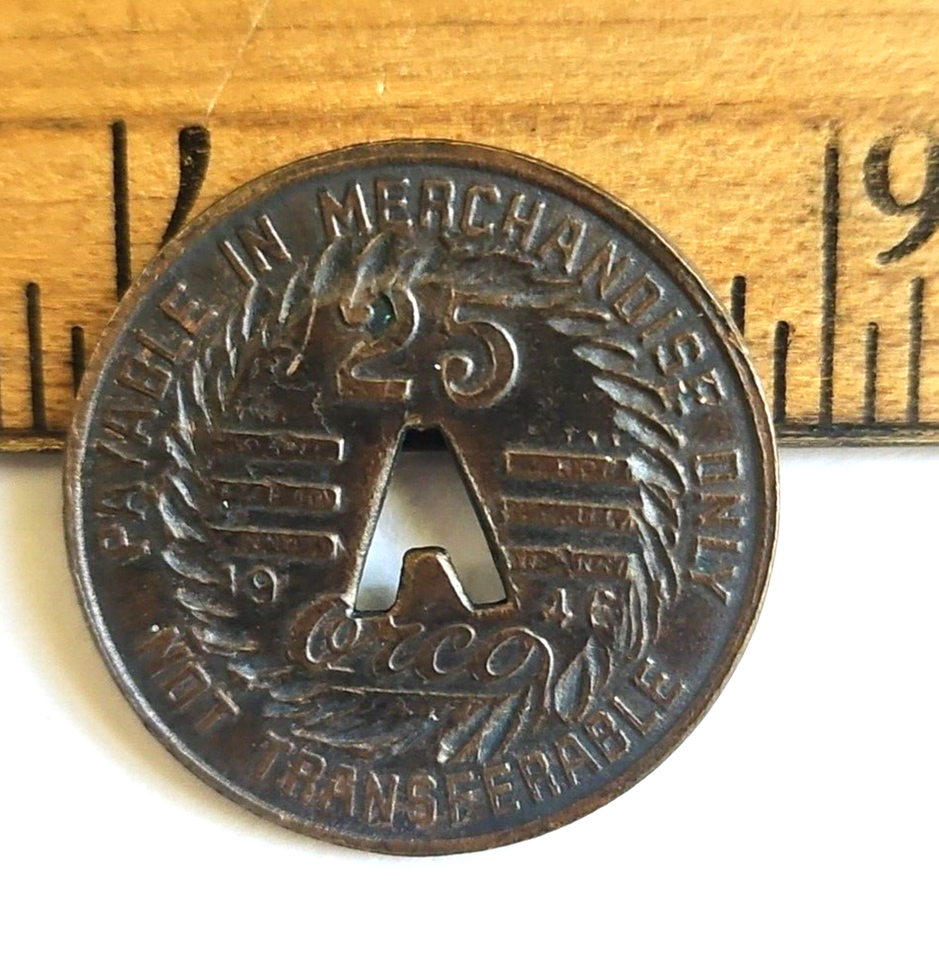 1946 Amherst Coal Company, Amherstdale, WV 25 Cent Scrip Coin Token | eBay