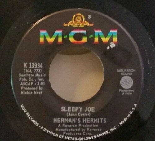 Herman's Hermits SLEEPY JOE (GREAT ROCK N ROLL 45) #13934 PLAYS VG+ | eBay