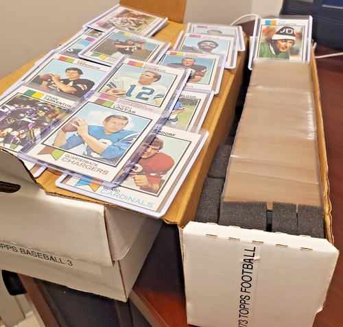 1973 Topps Football Complete Set (528)(Bradshaw, Unitas, Staubach ...