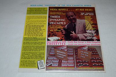 Merv Rosell At His Best~Hour Long Sampler of Cassette Series~Christian ...