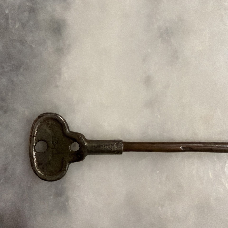 Antique Skeleton Key Rod Is Brass 11 Long Total Keys | eBay