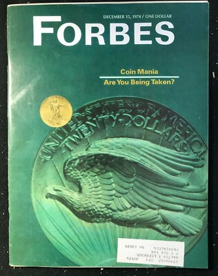 FORBES Magazine Dec 15 1974 COIN INVESTING / Northrop / Cessna / Harry ...