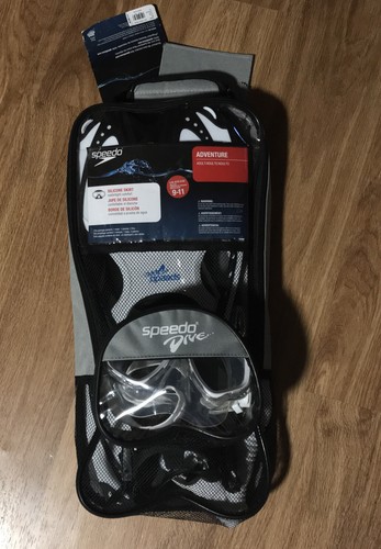 Speedo Dive Snorkeling HYDROSCOPE MASK+FIN+SNORKEL SET Adult Men’s L/XL ...