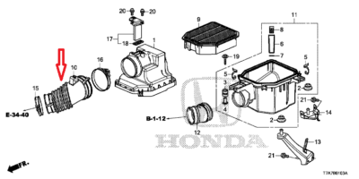 Original air intake hose airflow Honda HR-V year 2016-2020 | eBay