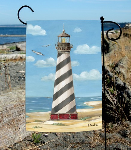 Toland Cape Hatteras Lighthouse 12x18 Summer Beach Carolina Garden Flag ...