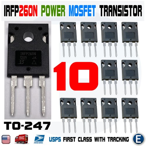 10pcs IRFP260N Power MOSFET IRFP260 N-Channel Transistor 50A 200V TO ...