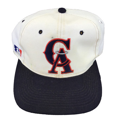 Vintage California Angels Logo Sports Specialties Beige Snapback Hat ...
