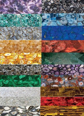 Marble Agate Table Top Beautiful Color Variation Furniture Inlay Mosaic ...