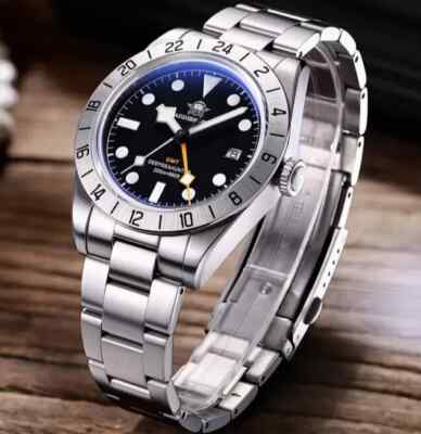 39MM Addiesdive GMT Explorer Diver 200M II Stainless Watch + 8 20mm ...