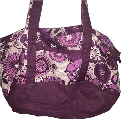Thirty One Retro Metro Purple Paisley Weekender Travel Bag Canvas 0117 ...
