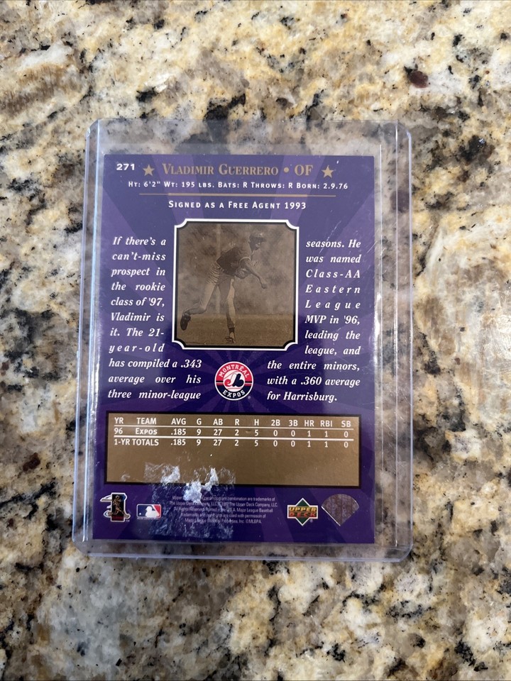 VLADIMIR GUERRERO 19987 UD STAR ROOKIE R/C FOIL Rookie | eBay
