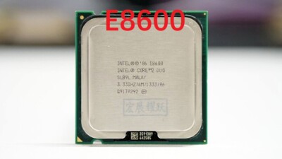 Intel Core 2 Duo E8600 SLB9L 3.33GHz LGA 775 Dual-Core Desktop ...