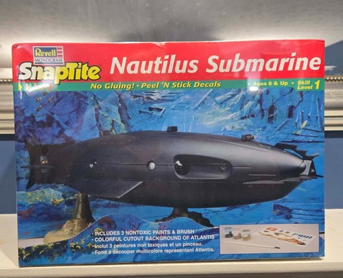 Revell Monogram SnapTite Nautilus Submarine 1:100 Model Kit 85-1178 New ...