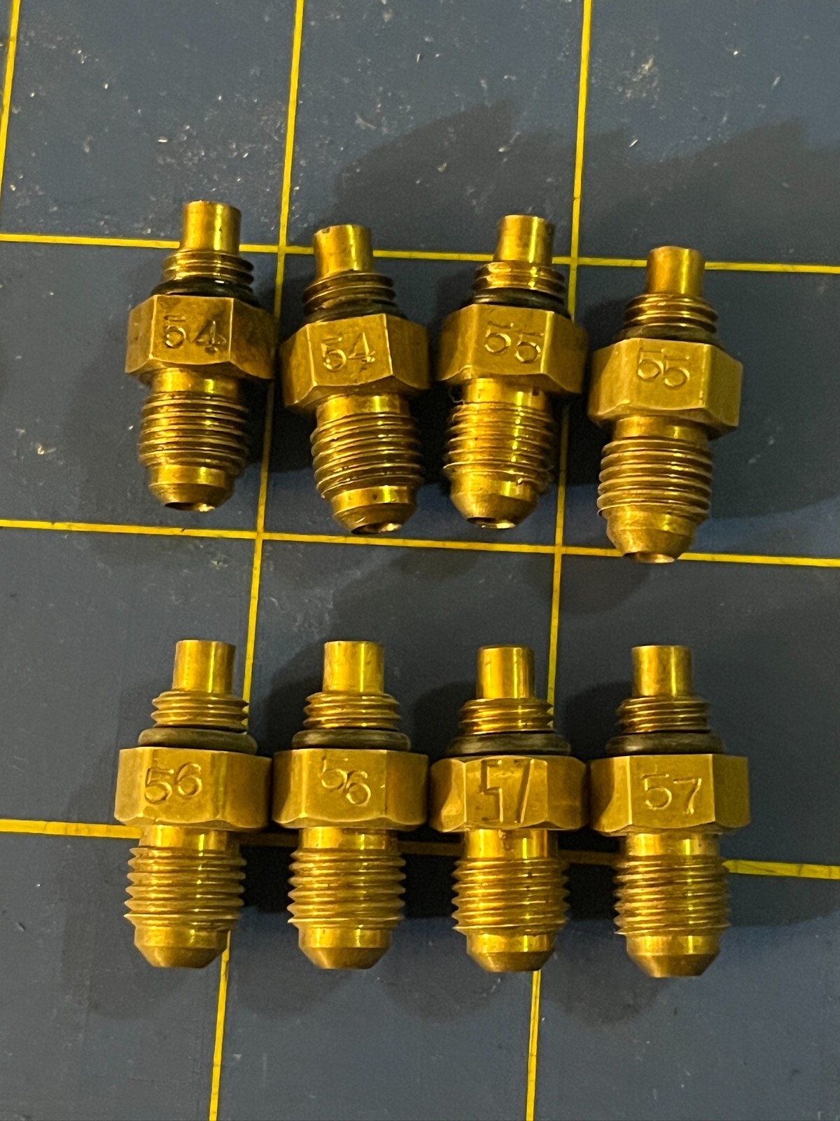 Nozzles, #54-57, Enderle, 8ea.,Fuel injection, blown , 6-71, 671, 8-71 ...