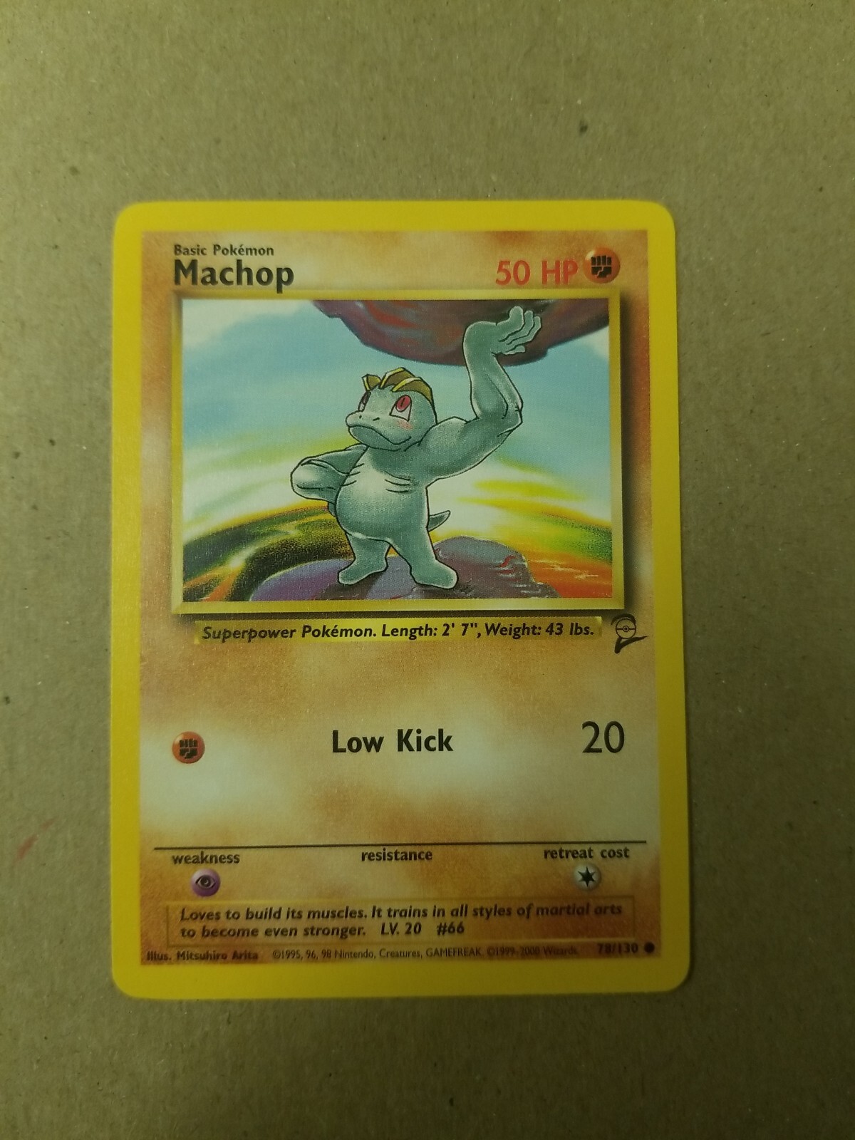 Machop 78/130 - VINTAGE WOTC POKEMON CARD - Base Set 2 - NM/M | eBay